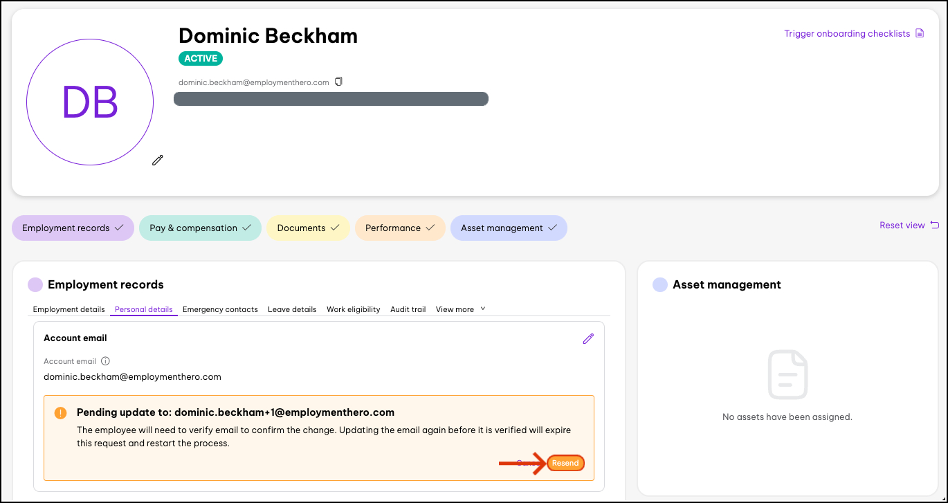 Update employee personal details and change account email – Employment ...