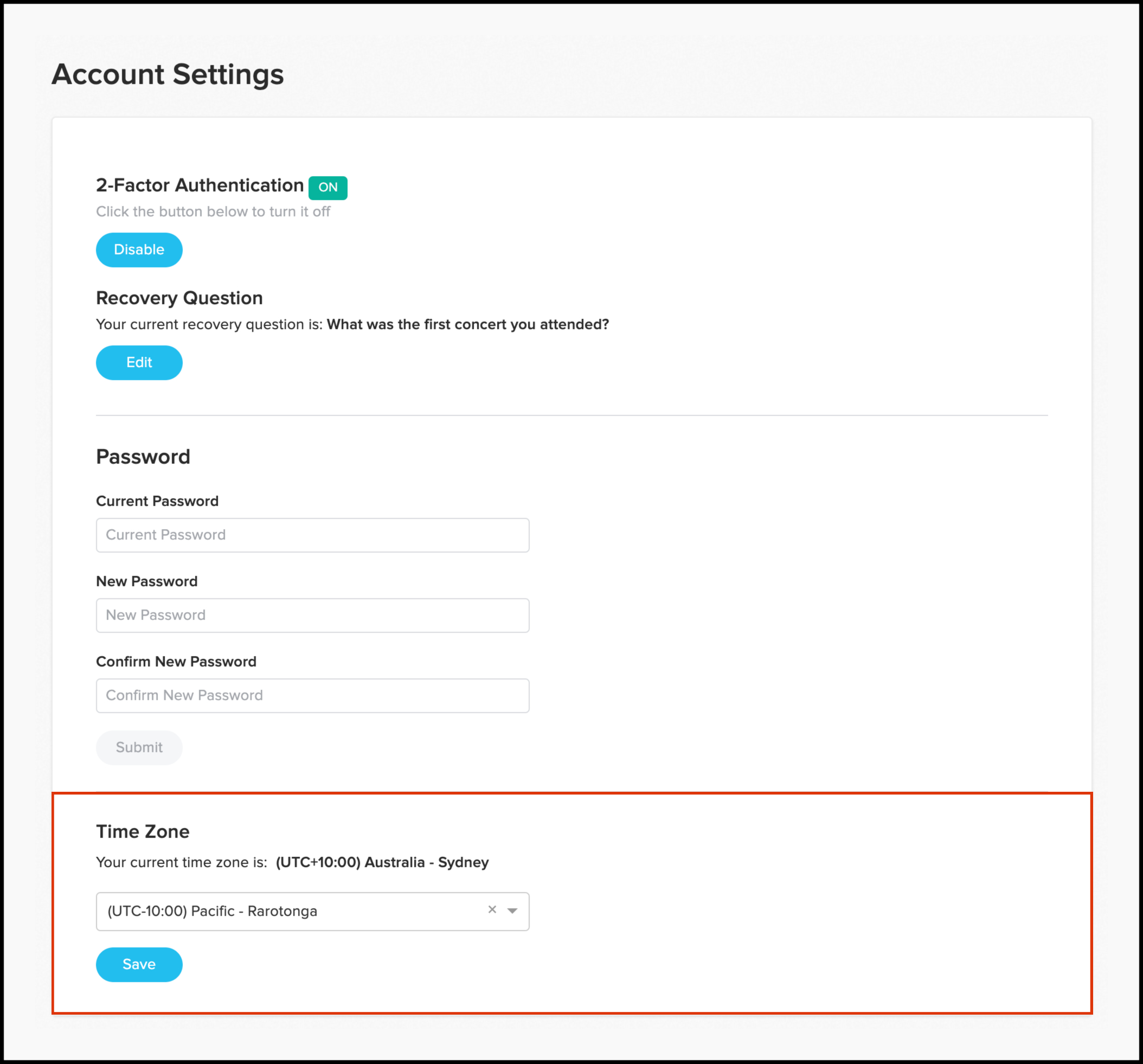 How Do I Set My Account Time Zone HR FAQ Employment Hero Help