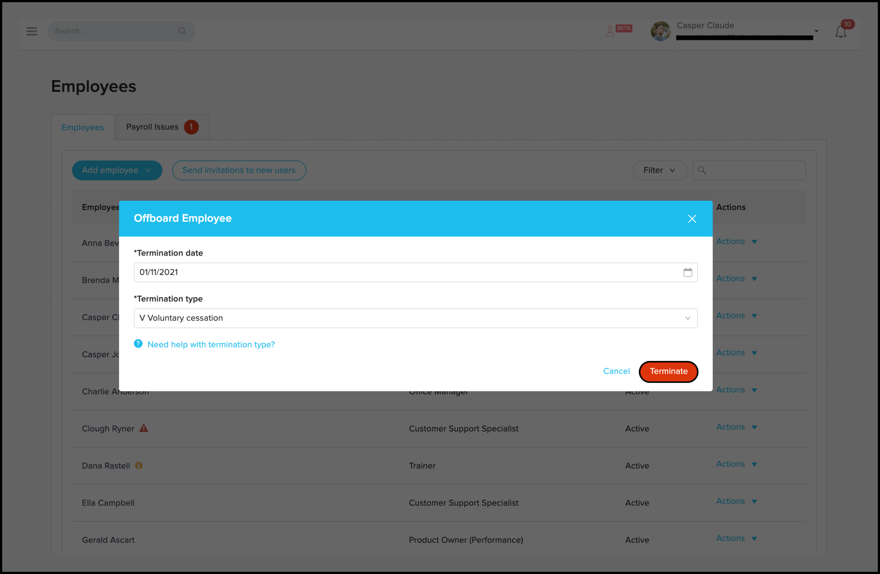 Xero guide: Employee termination – Employment Hero Help Centre (NZ)