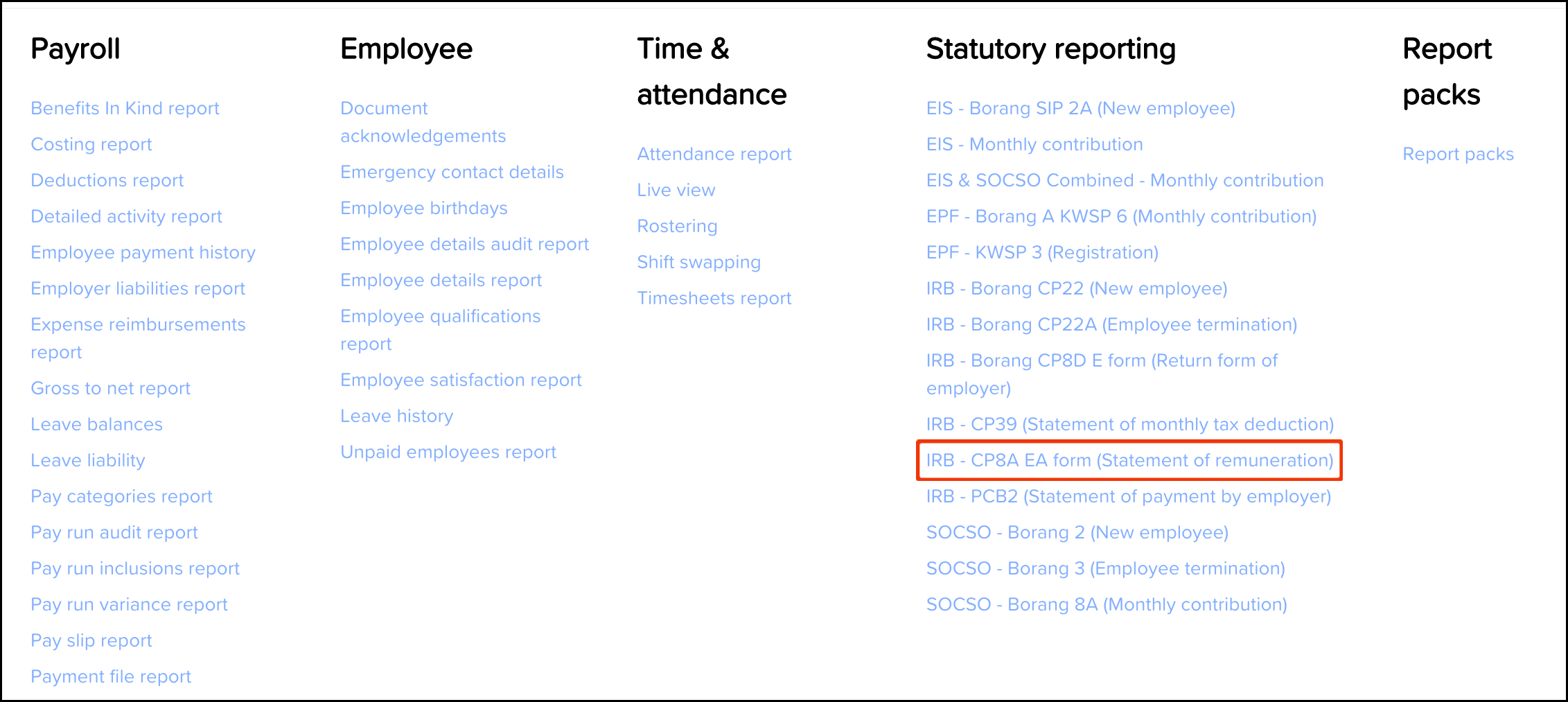 EA Form (CP8A) - Payroll Web Platform – Employment Hero Help Centre (MY)