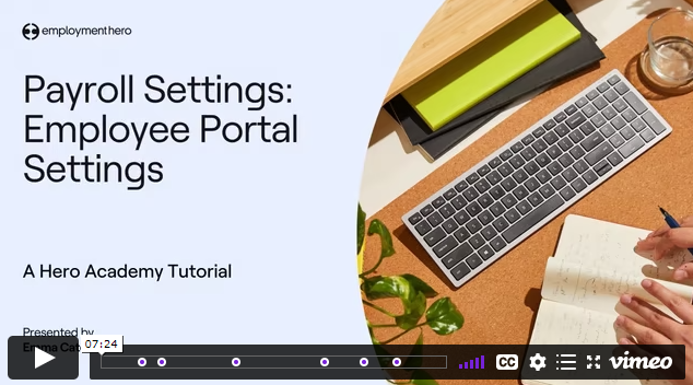 Manage employee portal settings and employee access – Employment Hero ...