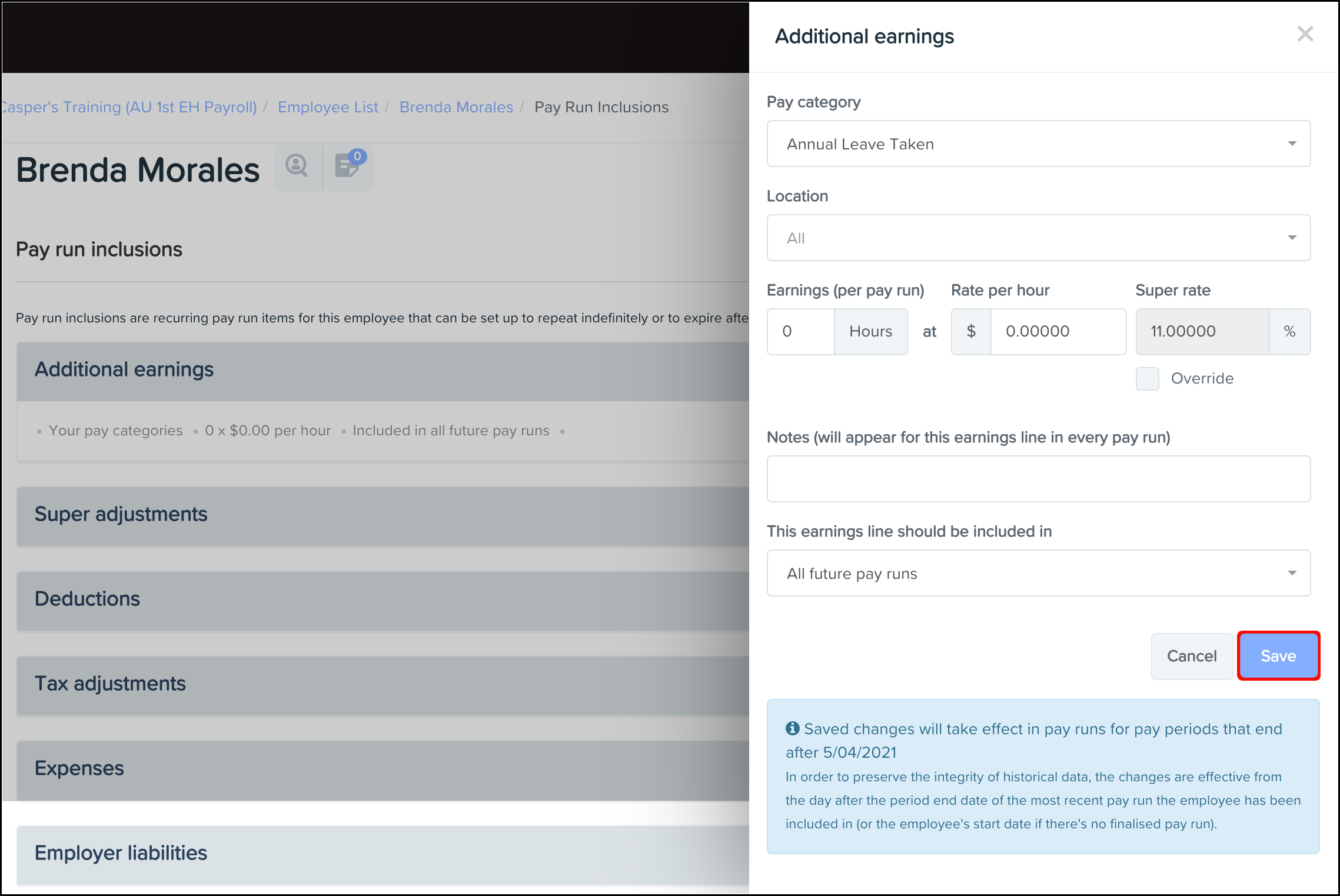 Process paid parental leave on Payroll classic – Employment Hero Help ...